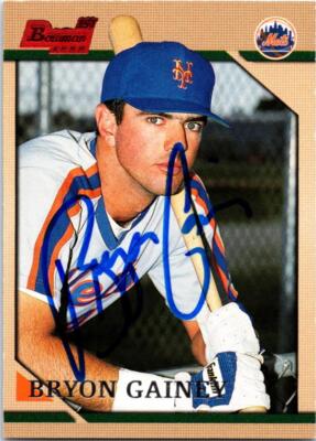 Bryon Gainey autographed Baseball Card (New York Mets) 1996 Bowman 1st ...