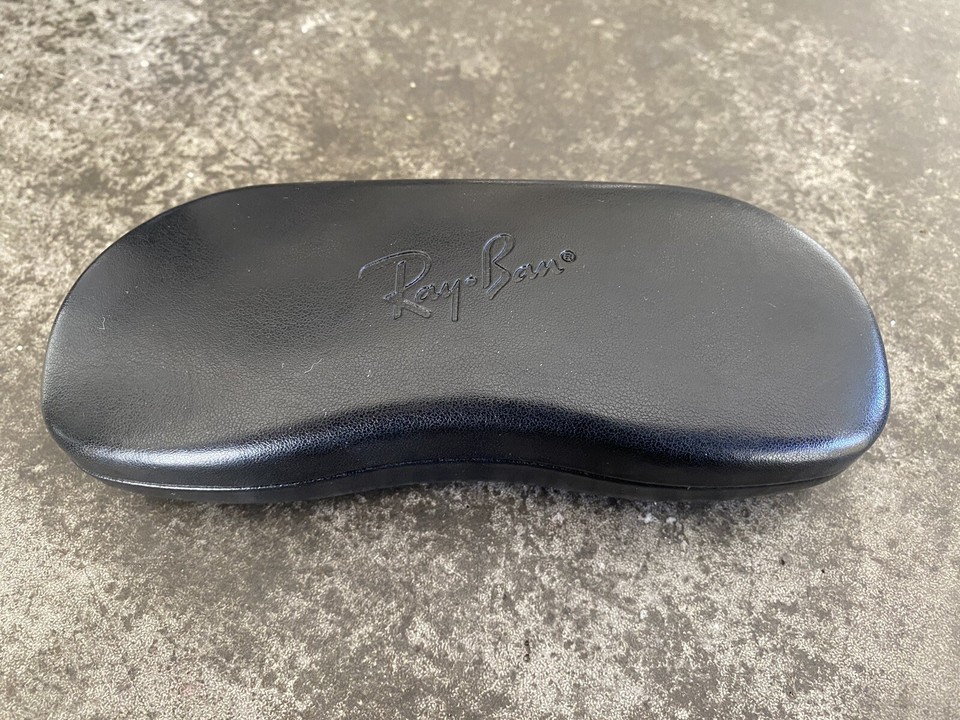 Ray Ban Black Hard Shell Case Sunglasses Glasses Clam Shell (boxW) | eBay