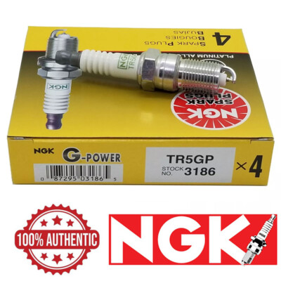4 Spark Plugs NGK 3186 Platinum G-Power OEM # TR5GP | eBay