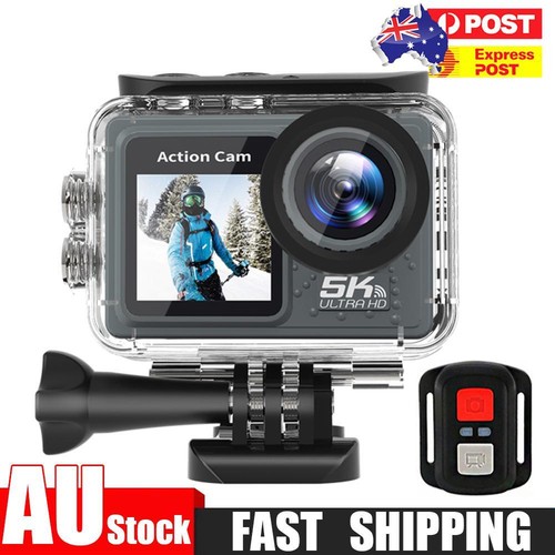 5K 4K 60FPS Diving Mini DV Camera Anti-shake WIFI Dual Screen 170° Wide ...