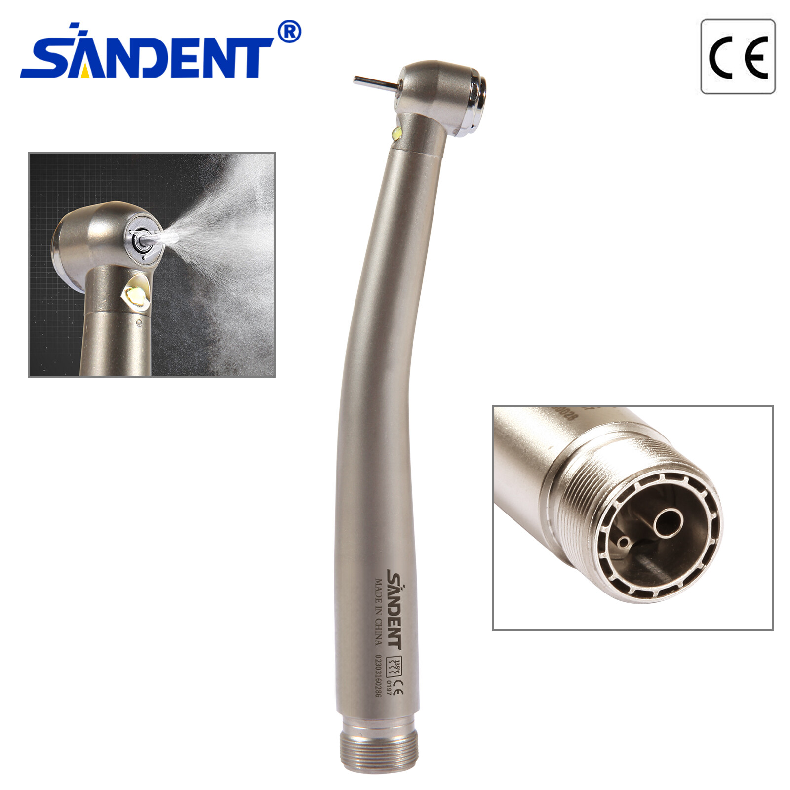 Dental Slow Speed Handpiece Dental High-Speed LED Handpiece | Fiber ...