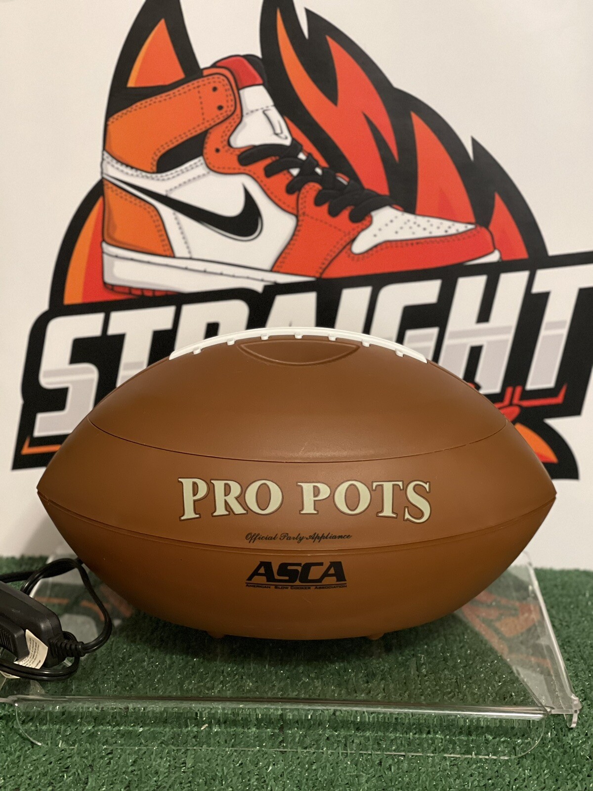 Pro Pots Football Shaped Slow Cooker Croc Pot American Slow Cooked ...