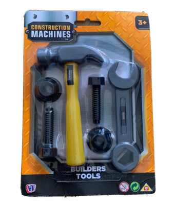 HTI TOYS CONSTRUCTION MACHINE CHILDREN'S SPANNER SCREWDRIVER TOOL SET ...