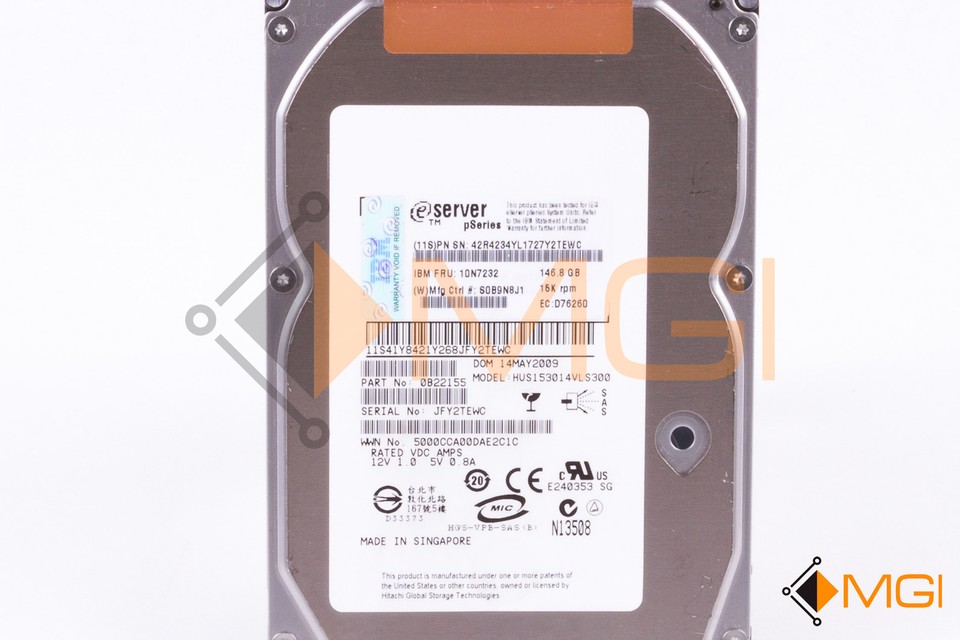 IBM 146GB 15K SAS 3.5" HDD NO TRAY // 10N7232 // FREE WARRANTY | eBay
