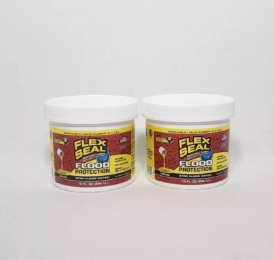 Flex Seal Flood Protection Removable Rubber Sealant🟡2 Pack Yellow 10oz ...