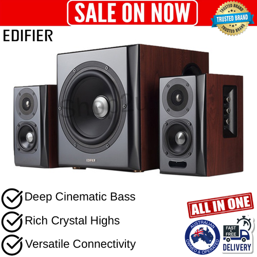 Edifier S350DB 2.1 Bluetooth Bookshelf Speakers with Subwoofer and ...