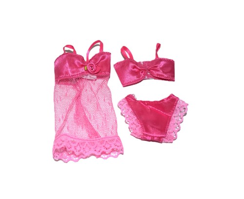Barbie Lingere, Pink, Bra, Panties & Night Gown | eBay