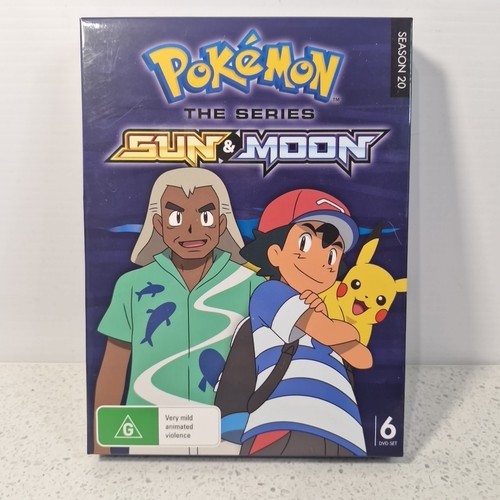 Pokemon: The Series -Sun & Moon - Season 20 (6 Disc DVD Box Set, Region ...