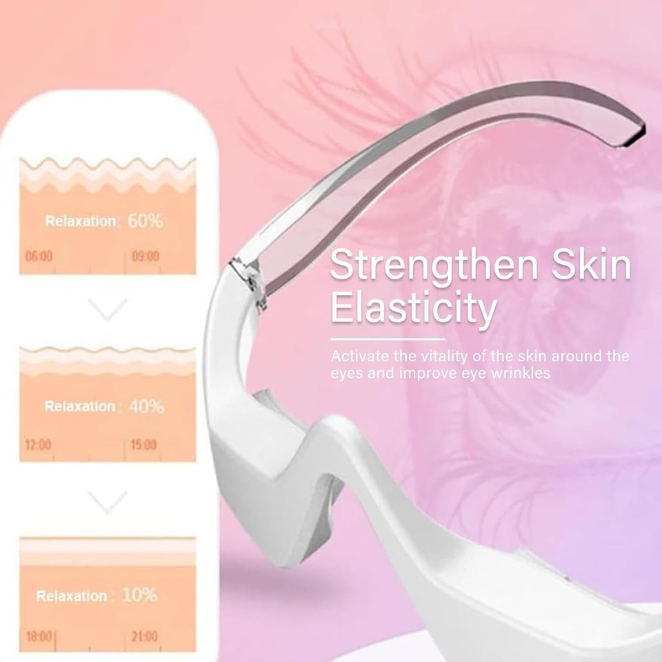 Red Light Therapy Eye Massager - Microcurrent Treatment for Bags & Dark ...