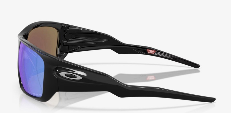 OAKLEY MASSETER SUNGLASSES POLISHED BLACK / PRIZM SAPPHIRE POLARIZED ...