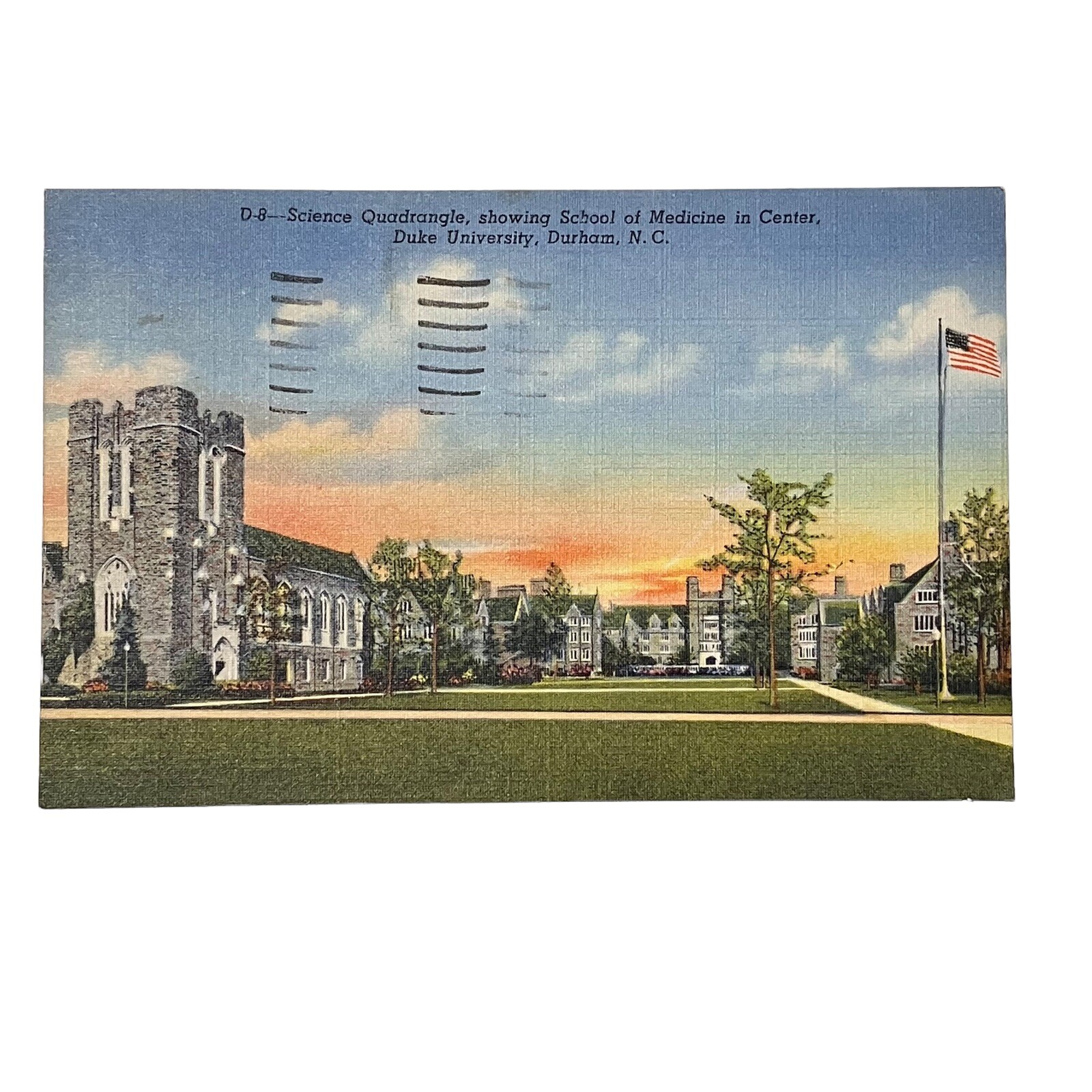 Duke University Durham North Carolina Vintage 1950s Linen Postcards Lot ...