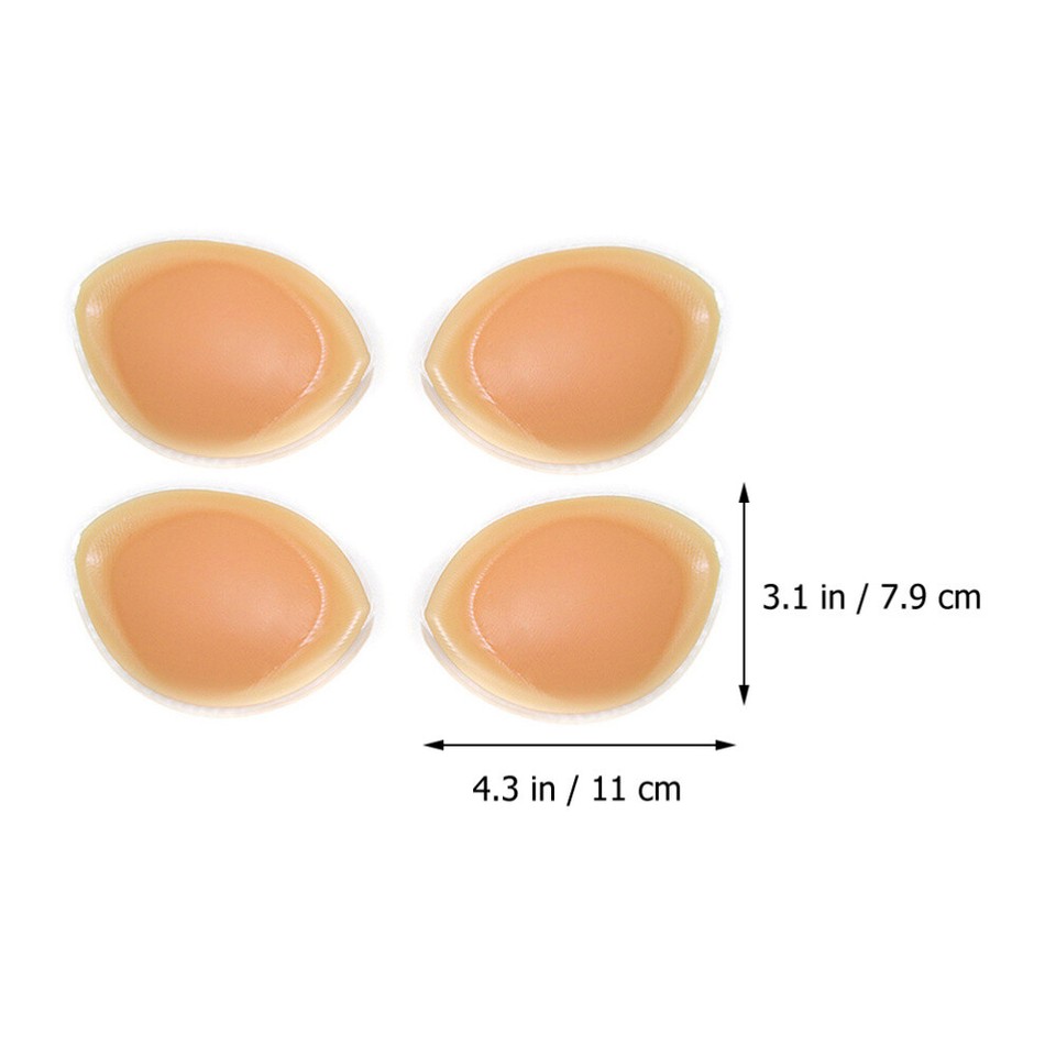 2 Pairs Silicone Pads Women's Miss Padding for Bras | eBay UK
