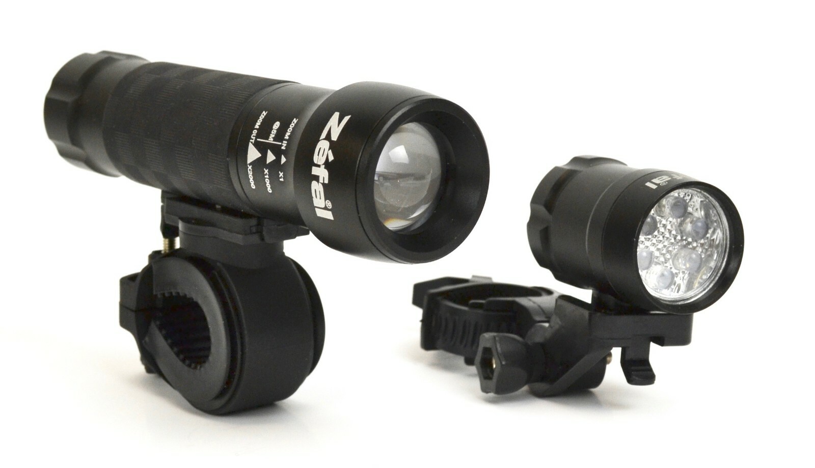Deluxe Aluminum Bike Light Set - Zefal 5045 (Multiple Modes, Adjustable ...