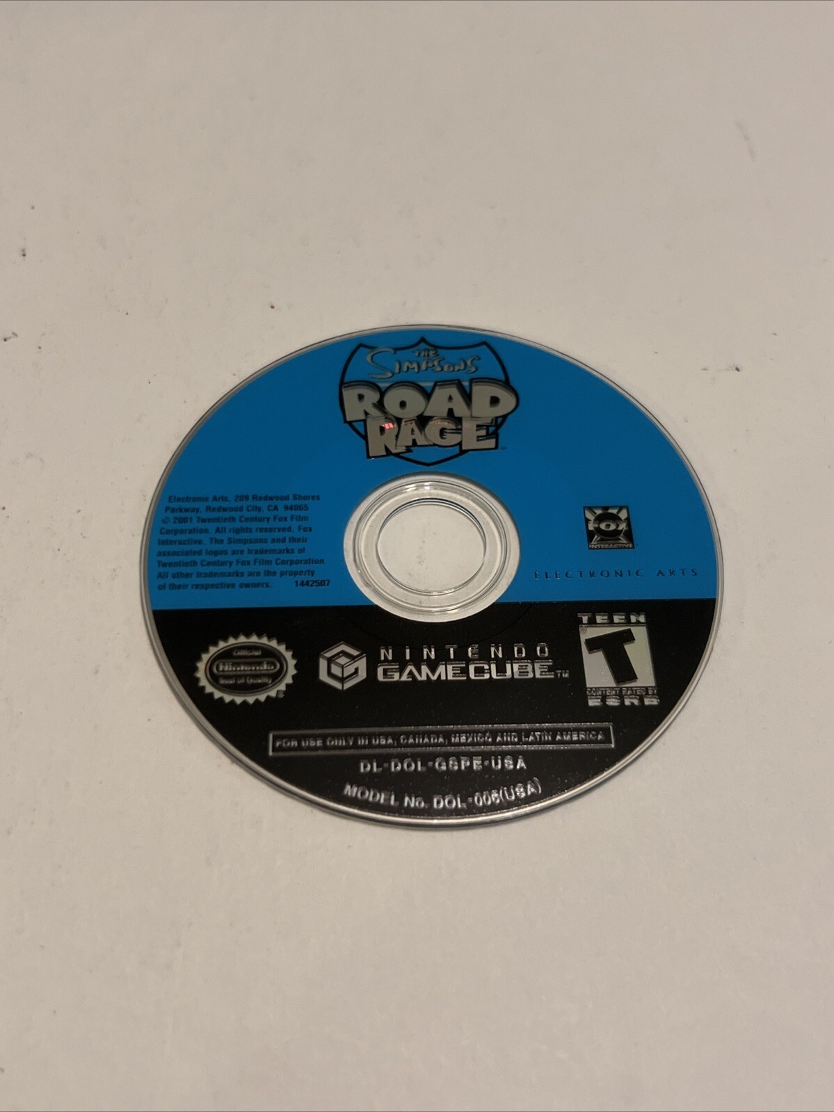 Simpsons Road Rage (Nintendo GameCube, 2001) Authentic Disc Only ...