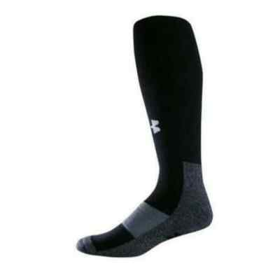 Under Armour Adult 2 Pk Black OTC Polyester Cushion UA Baseball Sock ...