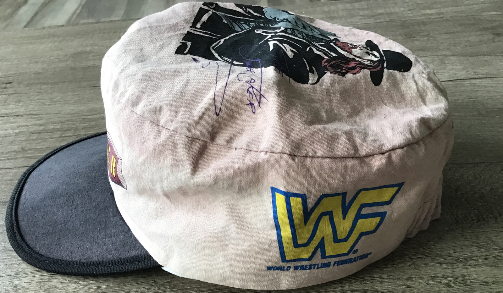 Vintage WWF Undertaker Titan Sports Youth Painter’s Hat Cap 1991 WWE | eBay