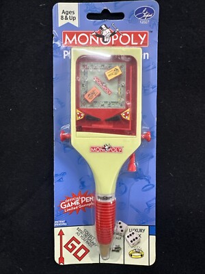 Vtg 2004 NEW Sealed MONOPOLY PINBALL Game Pen RARE Collectible Hasbro ...