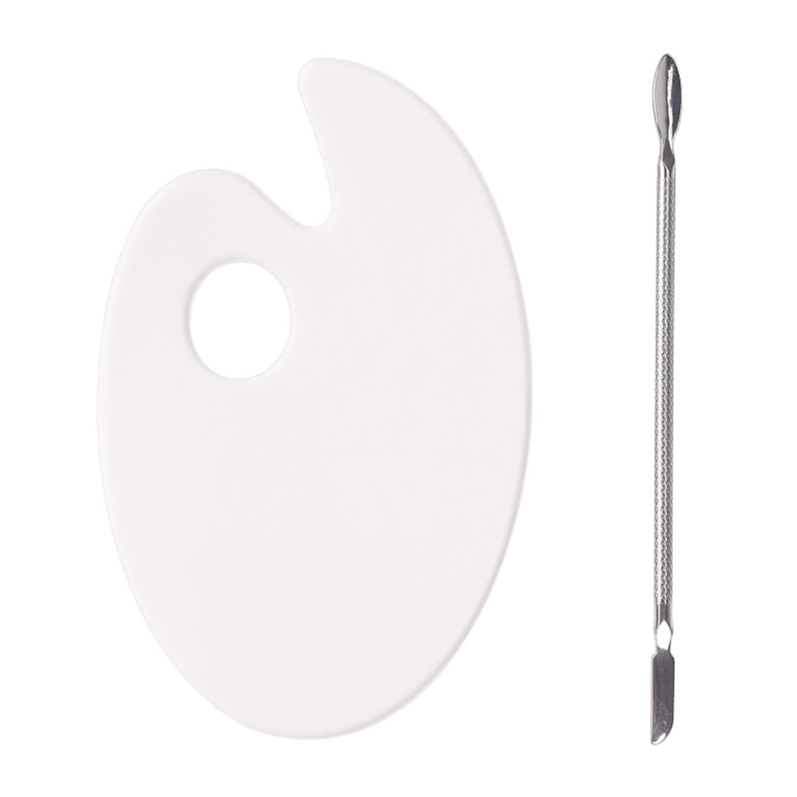 4pcs Nail Palette Round Edges Multifunctional Paint Nail Polish Gel ...