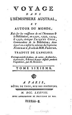Jacques Cook voyage dans l"hémisphère austral et autour du monde tome ...
