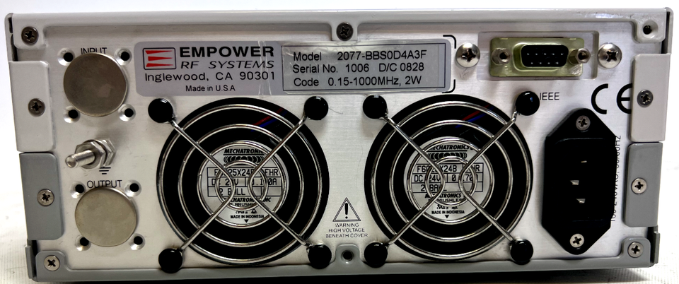 Empower RF Systems 2077 BBS0D4A3F 2 watt RF amplifier 0.15 0 1000Mhz | eBay