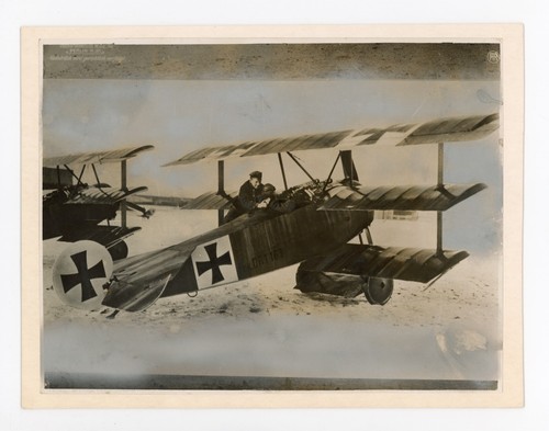 Richthofen Red Baron Fighter Pilot WWI Photo Fokker Tri Plane | eBay