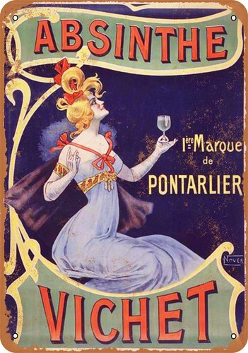 METAL SIGN - Absinthe Vichet - Vintage Look Reproduction | eBay