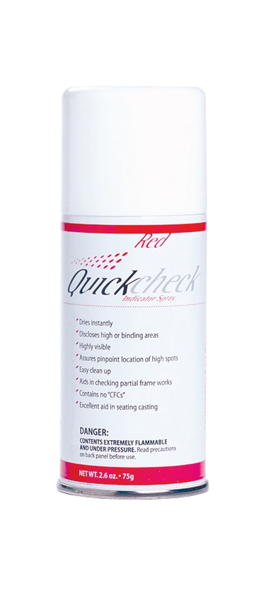 Vacalon Quickcheck Dental Indicating Spray Multi Color 75g Canister ...