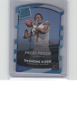 2017 Donruss #304 DeShone Kizer Press Proof Silver Die Cut #/75 ...