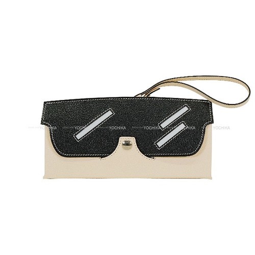 HERMES Eyeglass Case In The Loop Wink Nata/Black/KevlarChoco/Mint/Bleu ...