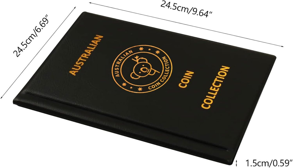 Australian Coin Collection Album, 240 Pockets 4.5X4.5Cm Coin Holder ...