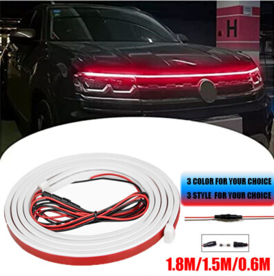 Dynamic Scan Start Up Car LED Engine Hood Light Strip Glow Daytime ...
