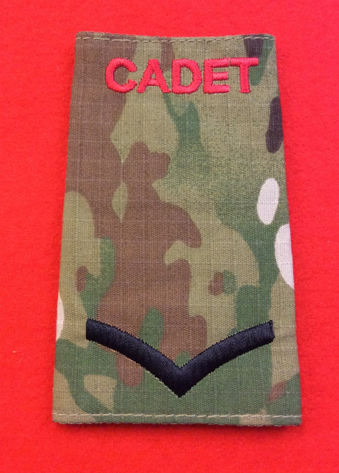 Pair Of Army Cadet Force Combat MTP Rank Slides Multicam Cadet Rank ...