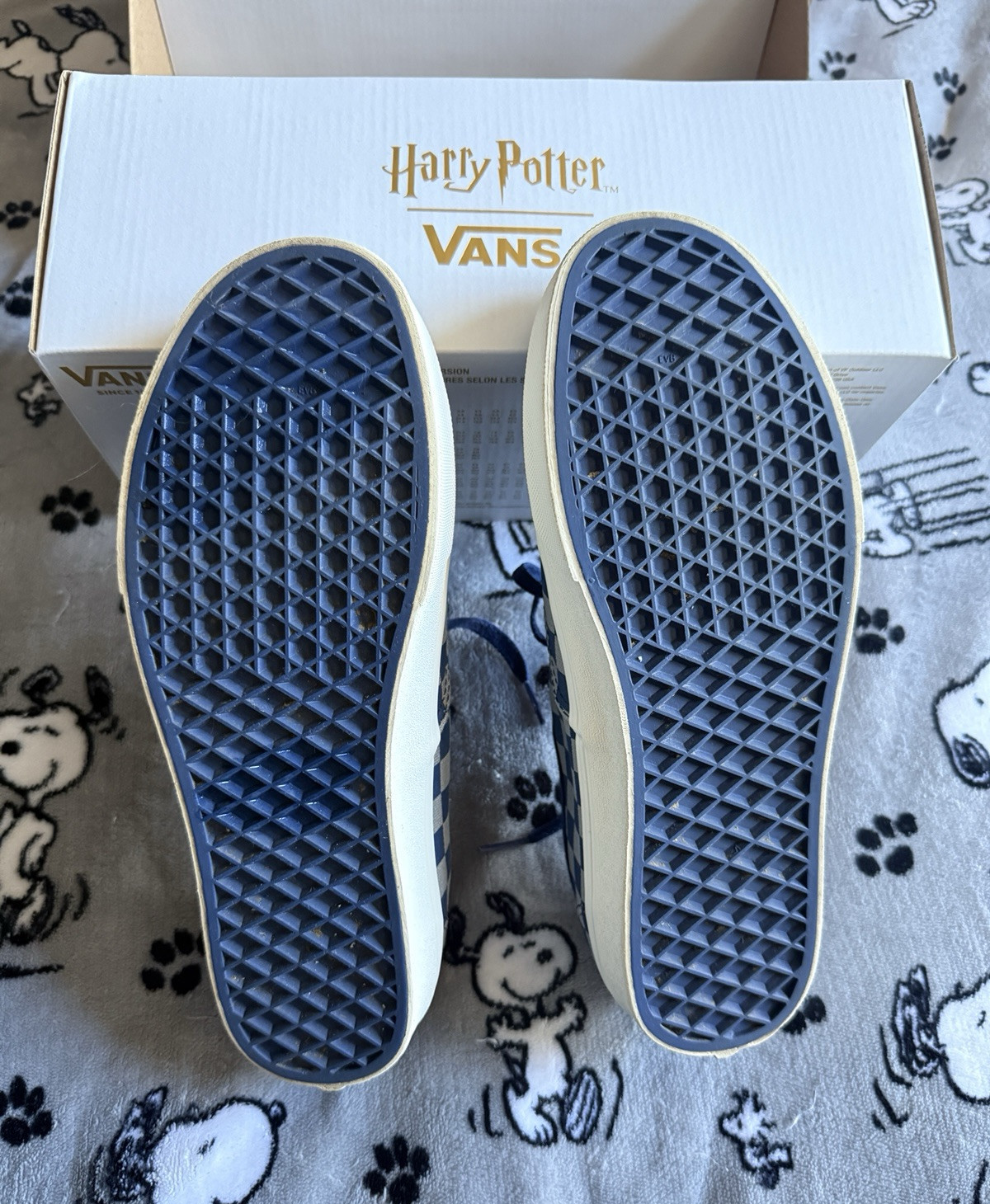 Womens Vans Ravenclaw Harry Potter Blue Checkerboard Sneakers Shoes ...