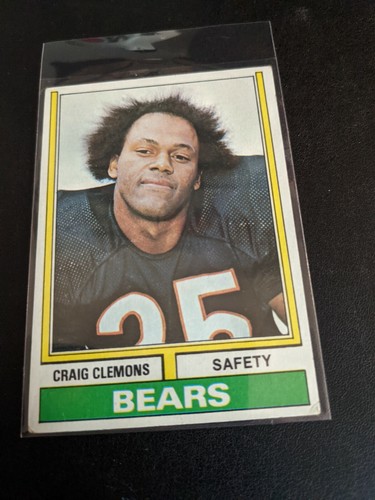 1974 Topps Football #283 Craig Clemons Chicago Bears | eBay