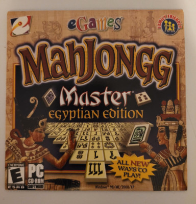 Mahjongg Master Egyptian Edition PC Game eGames New Sealed Windows 98 ...
