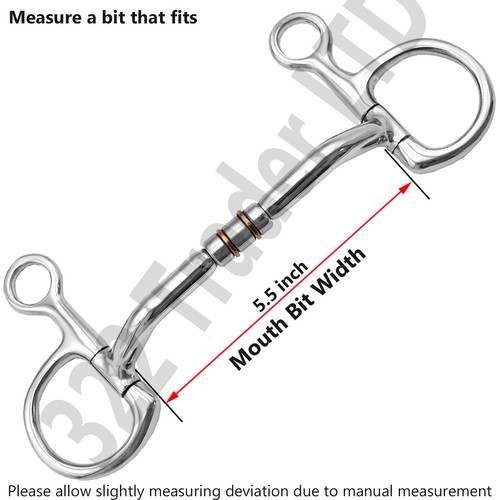 Baucher Hanging Cheek Mullen Barrel Horse Snaffle Bit - Myler Style | eBay