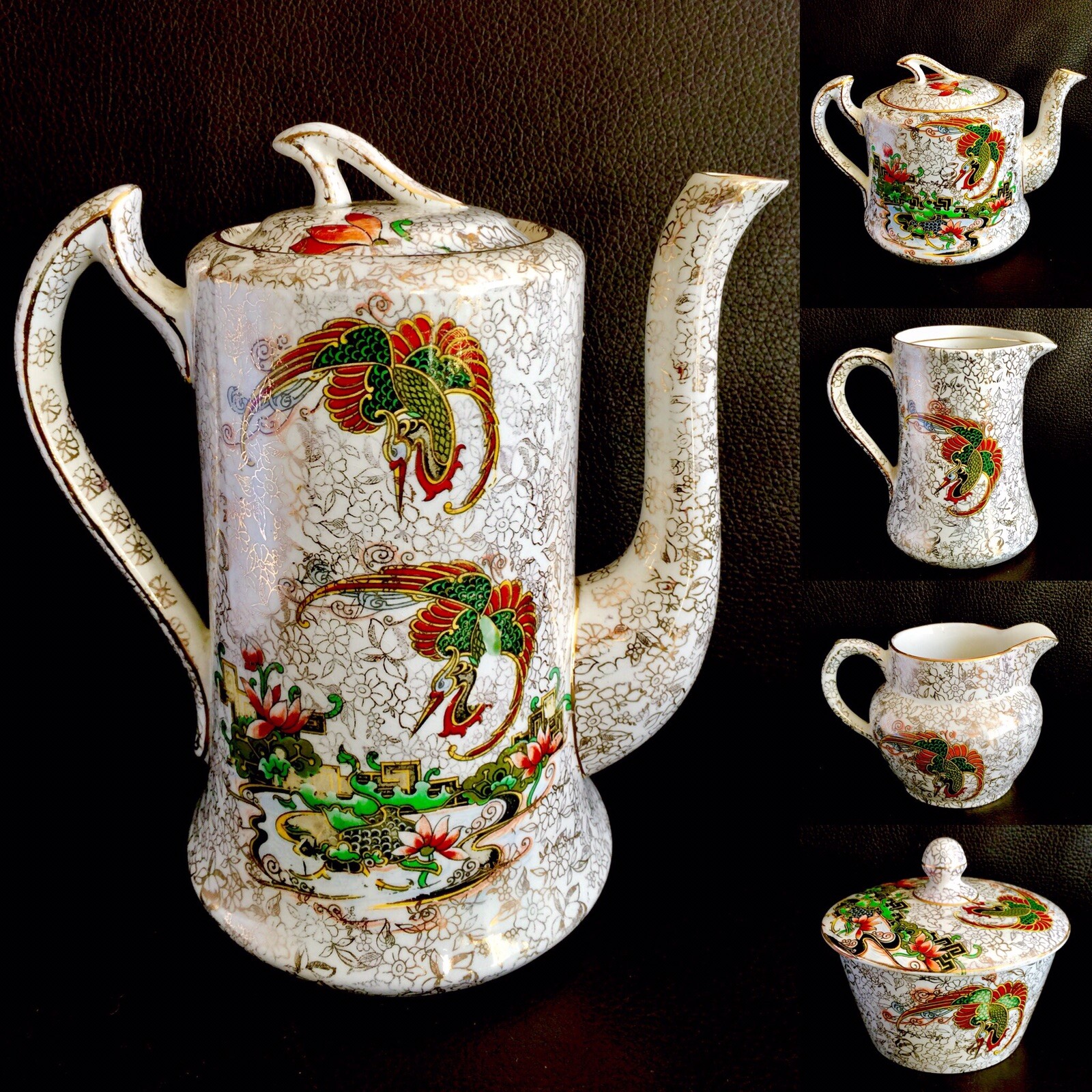 Rare Antique Art Deco Thomas Forester & Son English Pottery Phoenix ...