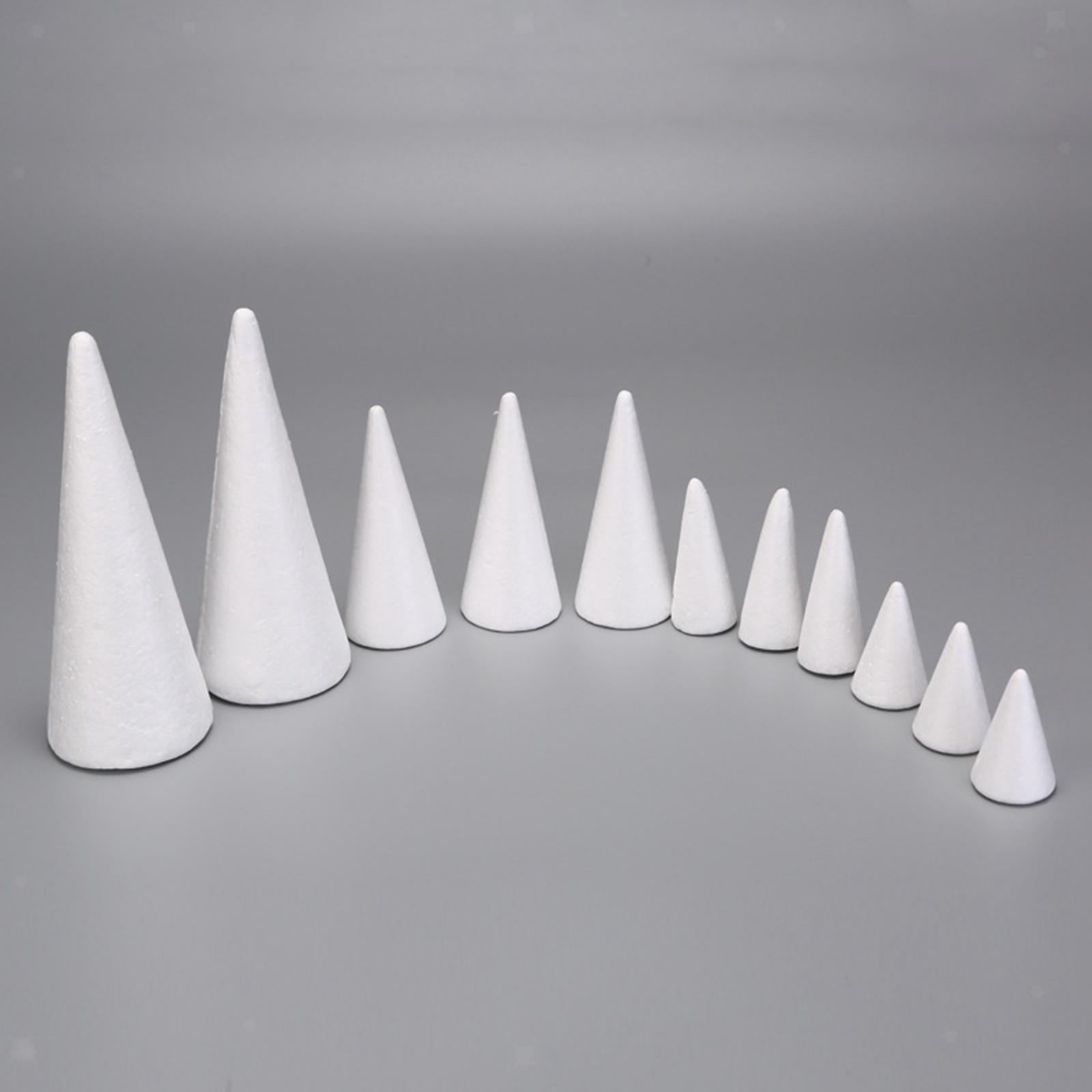 5 Pieces Craft Foam Cones Decorations Handmade Foam Tree Cones for ...