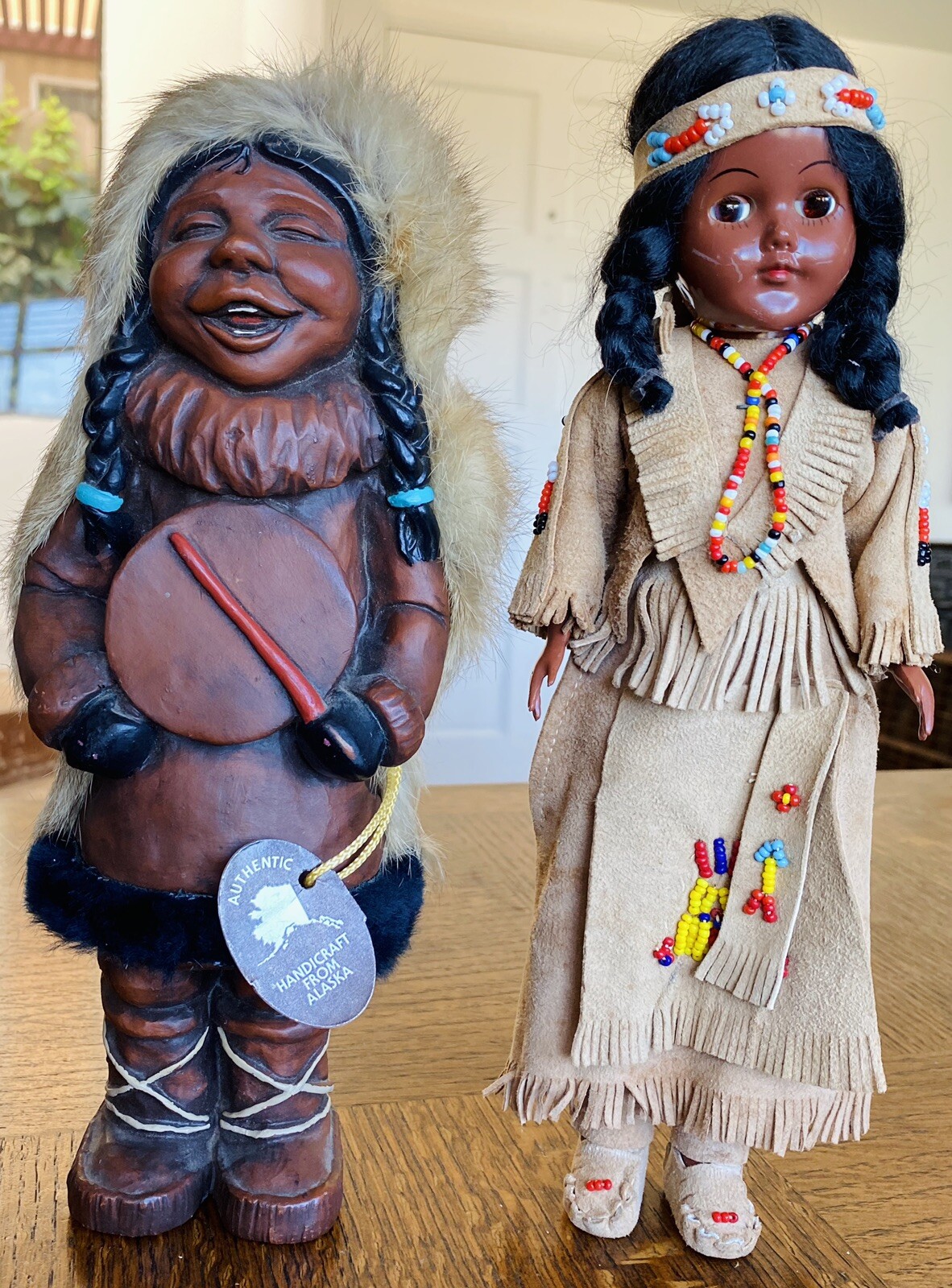 Vintage Carlson Dolls Native American SHOSHONI CHIEF Handicraft Doll ...