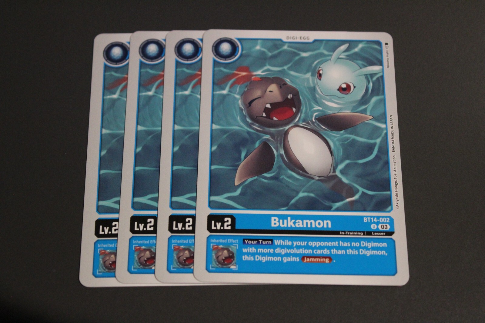 Digimon TCG (2020) - BT14-002 - 4x Bukamon - Blue - Uncommon | eBay UK