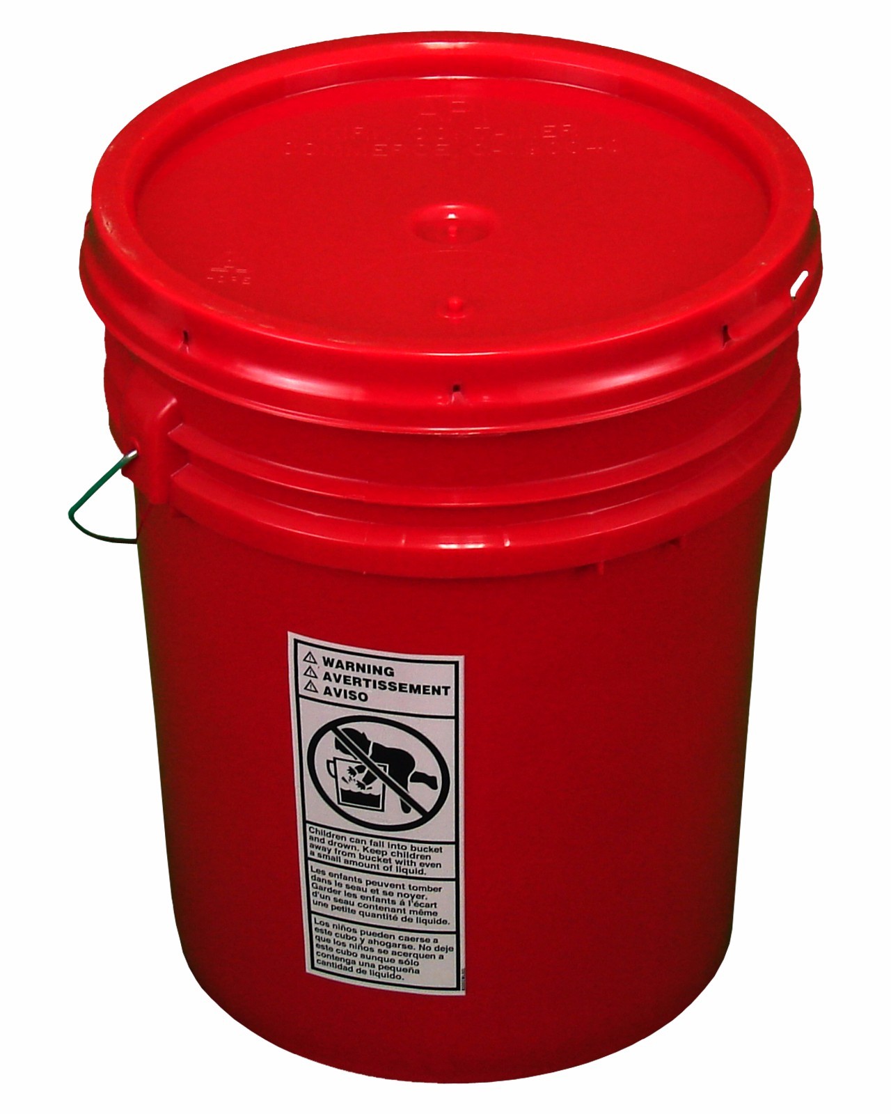 5 Gallon Red Bucket with Snap On Lid | eBay