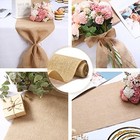 15 Pack Burlap Table Runners Bulk 12 x 71 Inch Jute Tablerunner Khaki ...