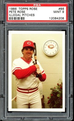 1986 Topps Pete Rose Set Baseball #86 Pete Rose 10:15, In Manager's ...