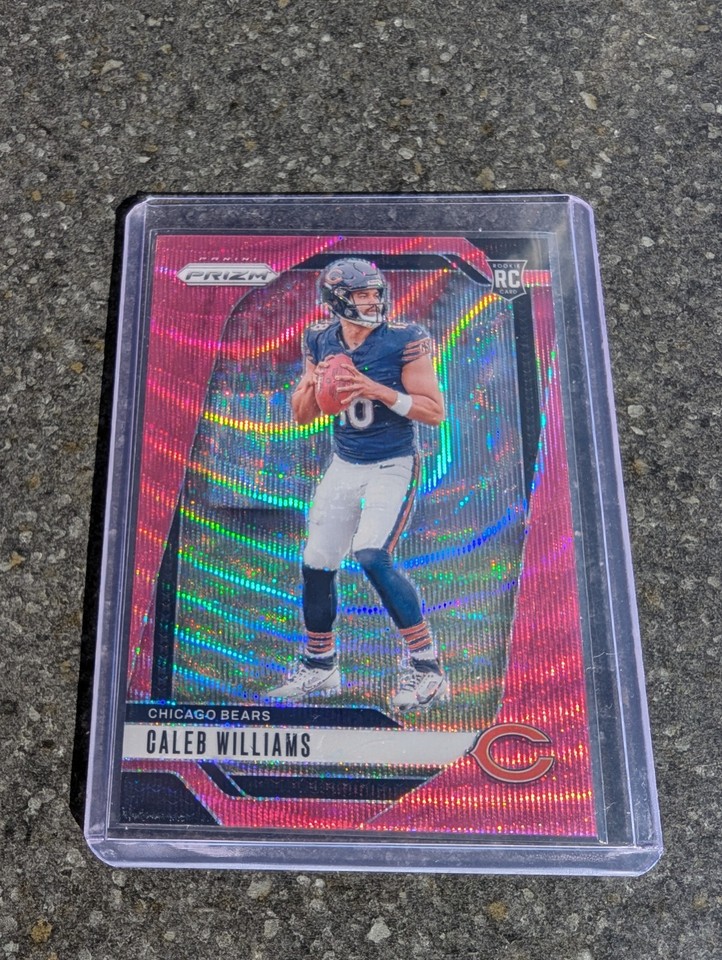 Caleb Williams 2024 Panini Prizm Rookie Pink Wave Prizm #301 RC Chicago ...