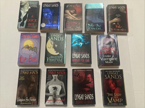 13 LYNSAY SANDS Paranormal Romance Vampire Books Lot (7 Argeneau ...