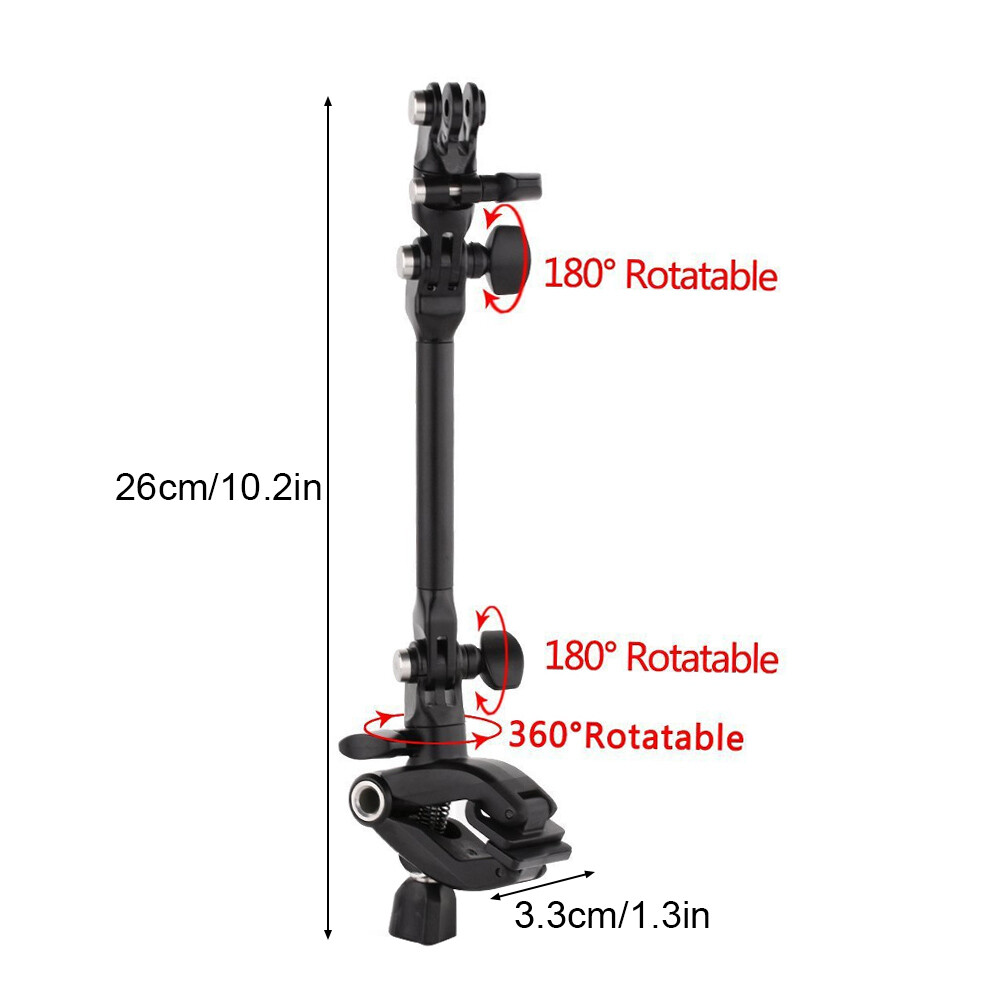 Accessories 360 Rotation Camera Clamp Adjustable Arm Mount Bracket Fit ...