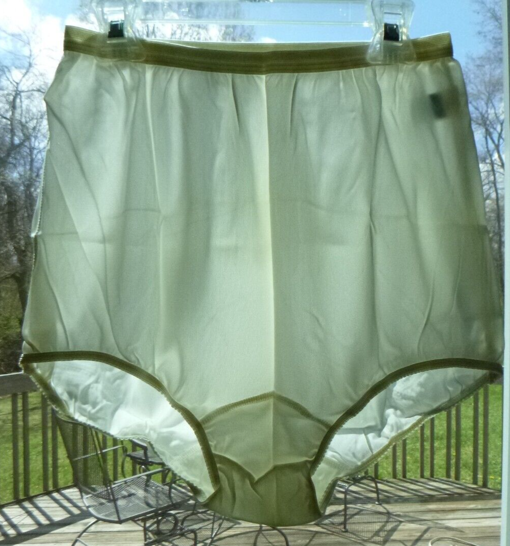 NWT Vtg 50s 60s Dutchmaid 100% Acetate Brief Panty Off White Sz 34 NOS ...
