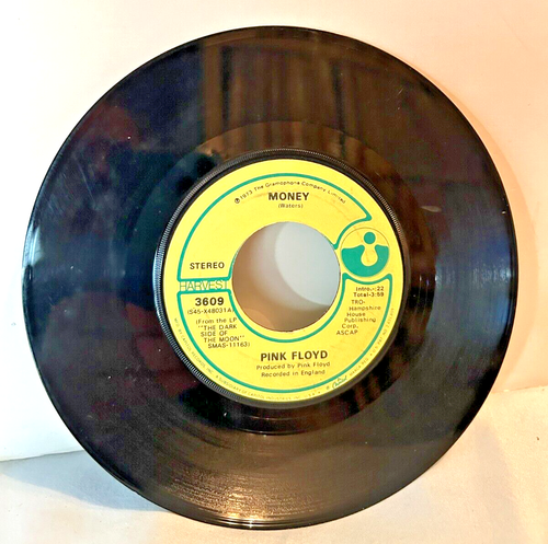 PINK FLOYD 45 Money/Any Colour You Like - Original HARVEST 3609 45 rpm ...