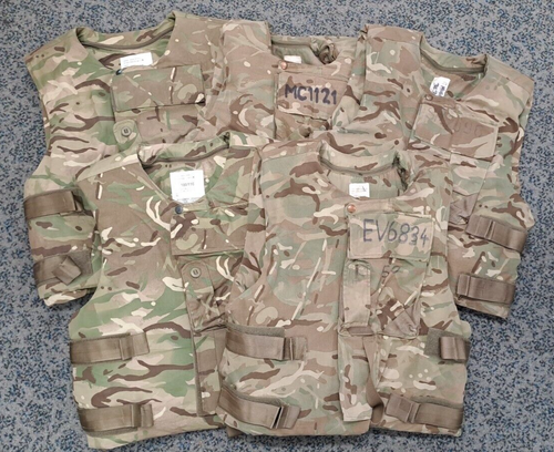 5 X British Army Flak Jackets Soft Combat Body Armour British Army MTP ...