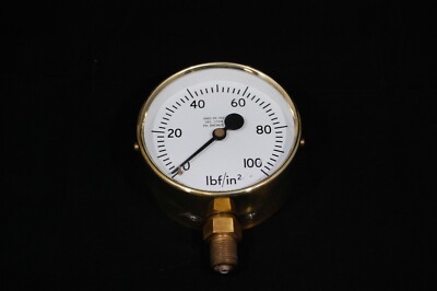 Tomey Birmingham DEF.STAN Pressure Gauge 100 IBF/in2 | eBay UK